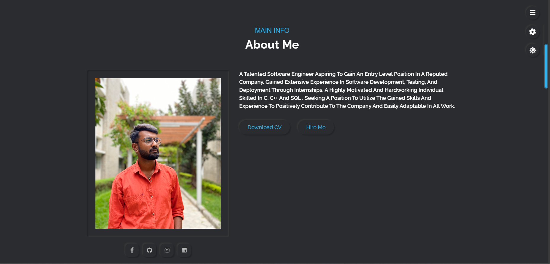 Personal Portfolio Website